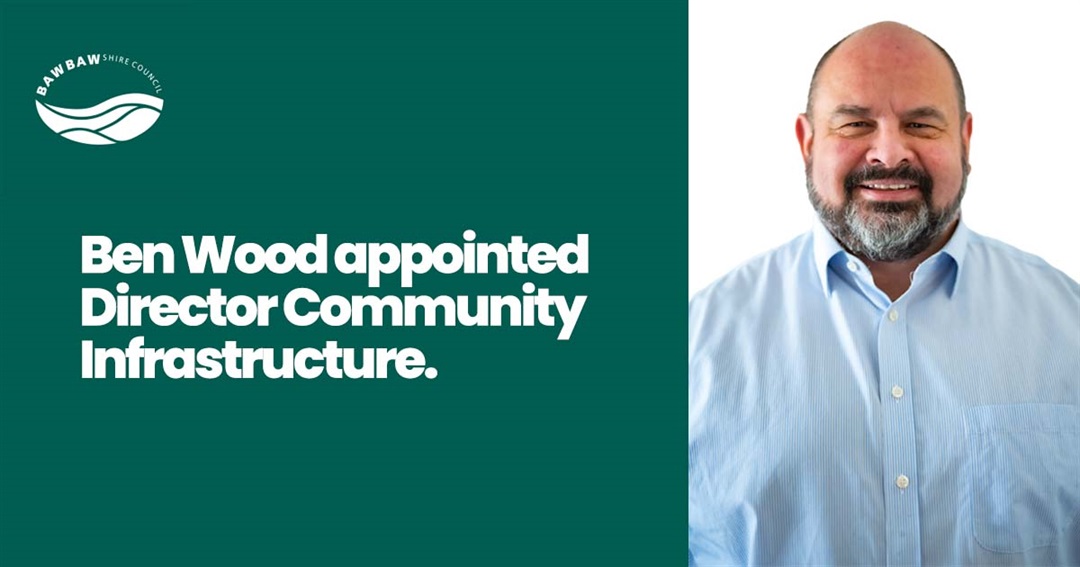 Ben Wood appointed Director Community Infrastructure