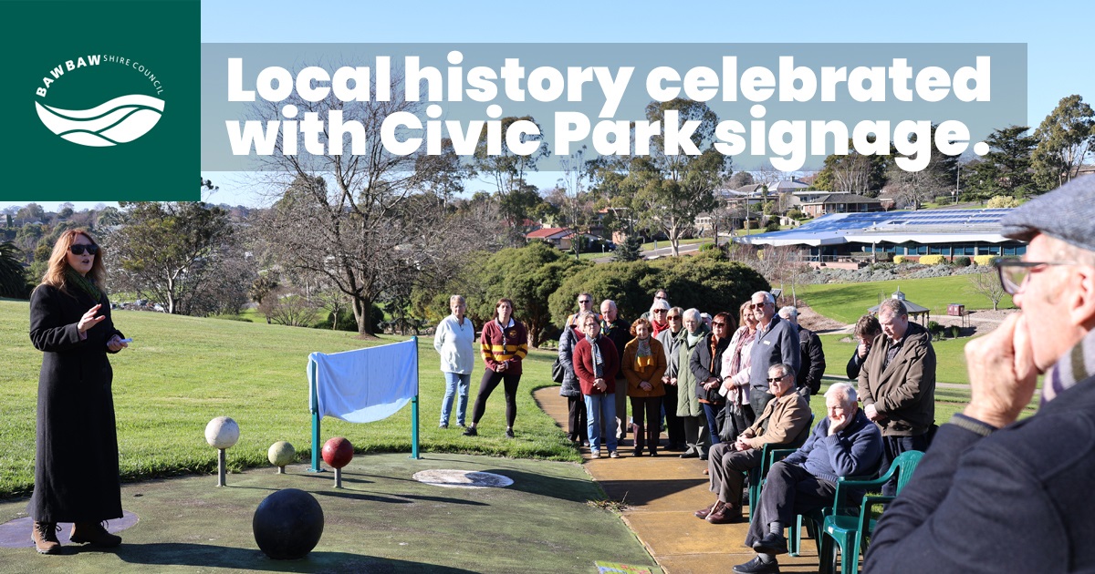 Local history celebrated with Civic Park signage