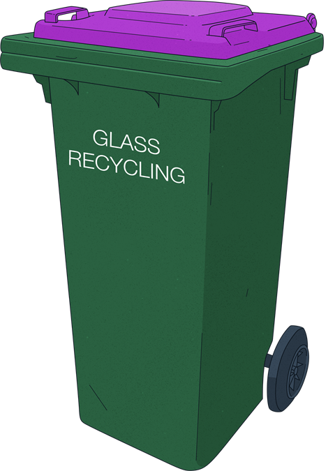 Glass Recycling Bin