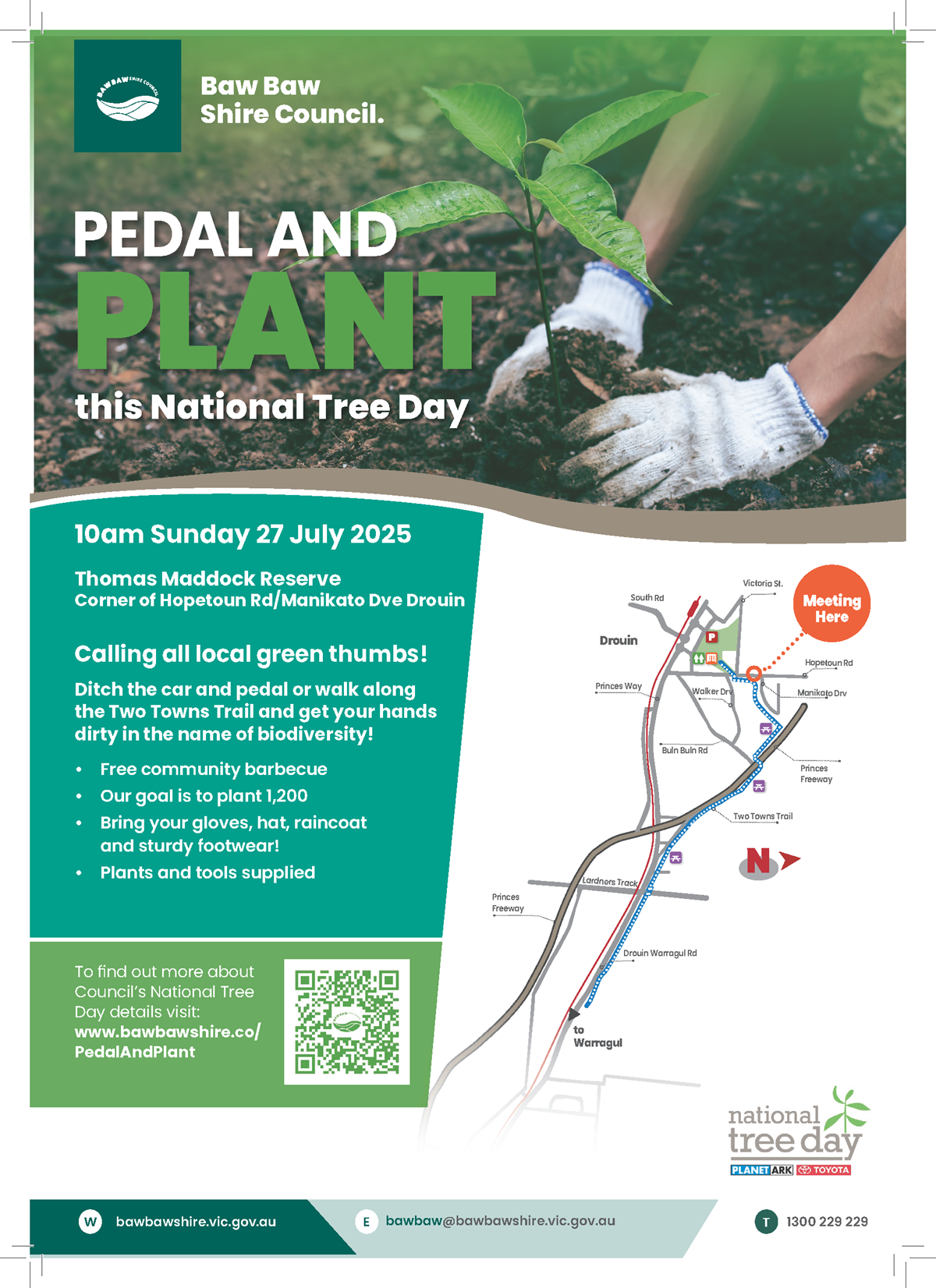 National Tree Day - 'Pedal and Plant'